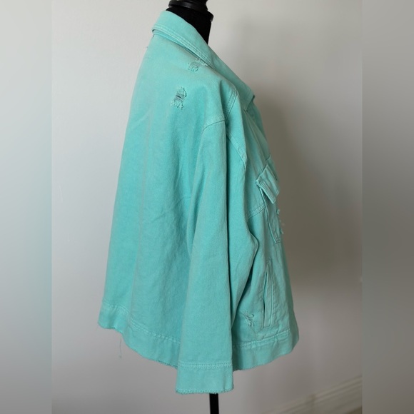 Vintage | Jackets & Coats | Vintage Turquoise Denim Jacket | Poshmark